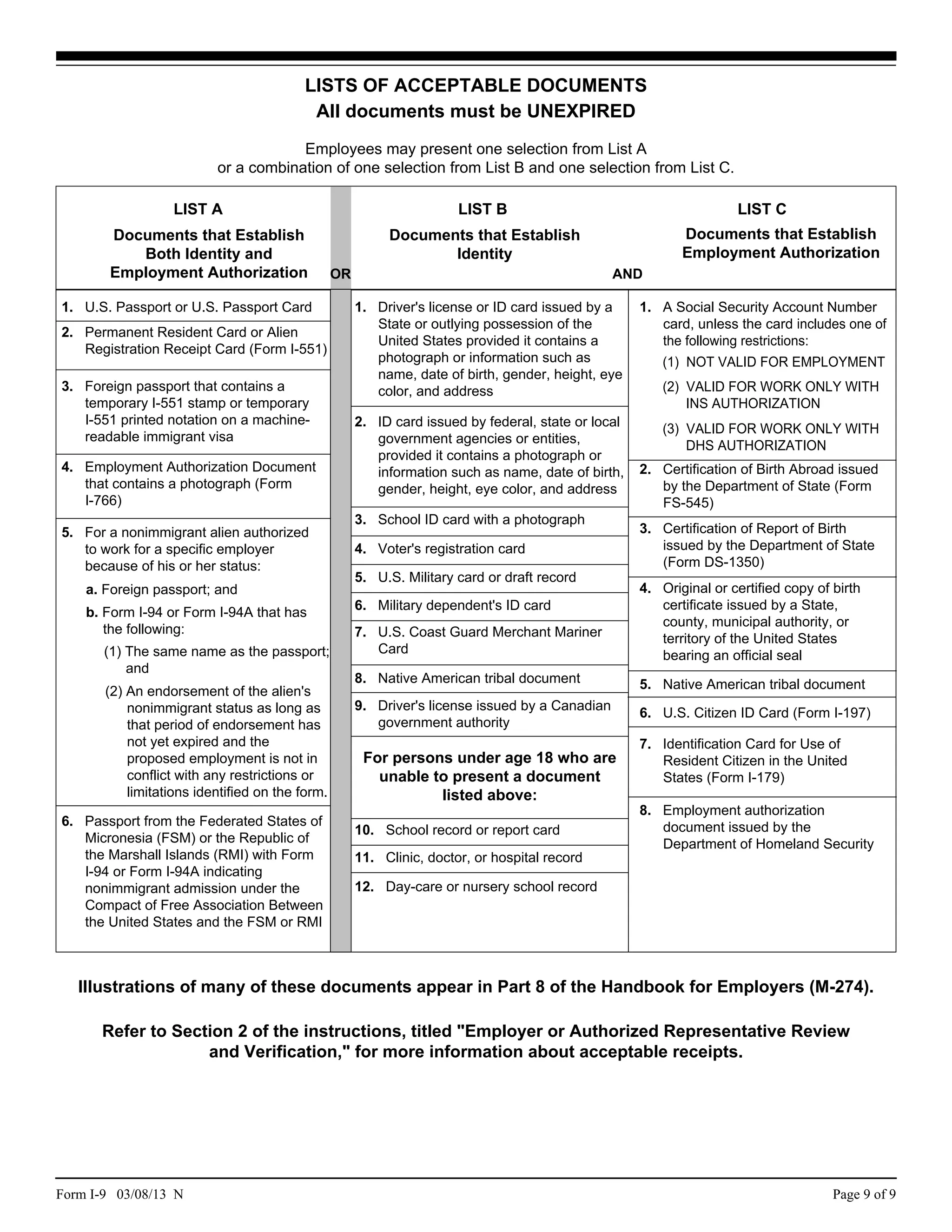 New 2013 Form I-9 | PDF