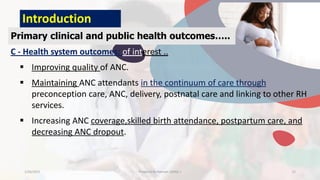 New 2016 ANC Model Applicability in Ethiopia (ppt): Natnael Dechasa ...