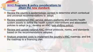 New 2016 ANC Model Applicability in Ethiopia (ppt): Natnael Dechasa ...