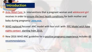 New 2016 ANC Model Applicability in Ethiopia (ppt): Natnael Dechasa ...