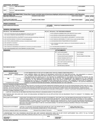 NEW JERSEY PERSONAL AUTO APPLICATION | PDF