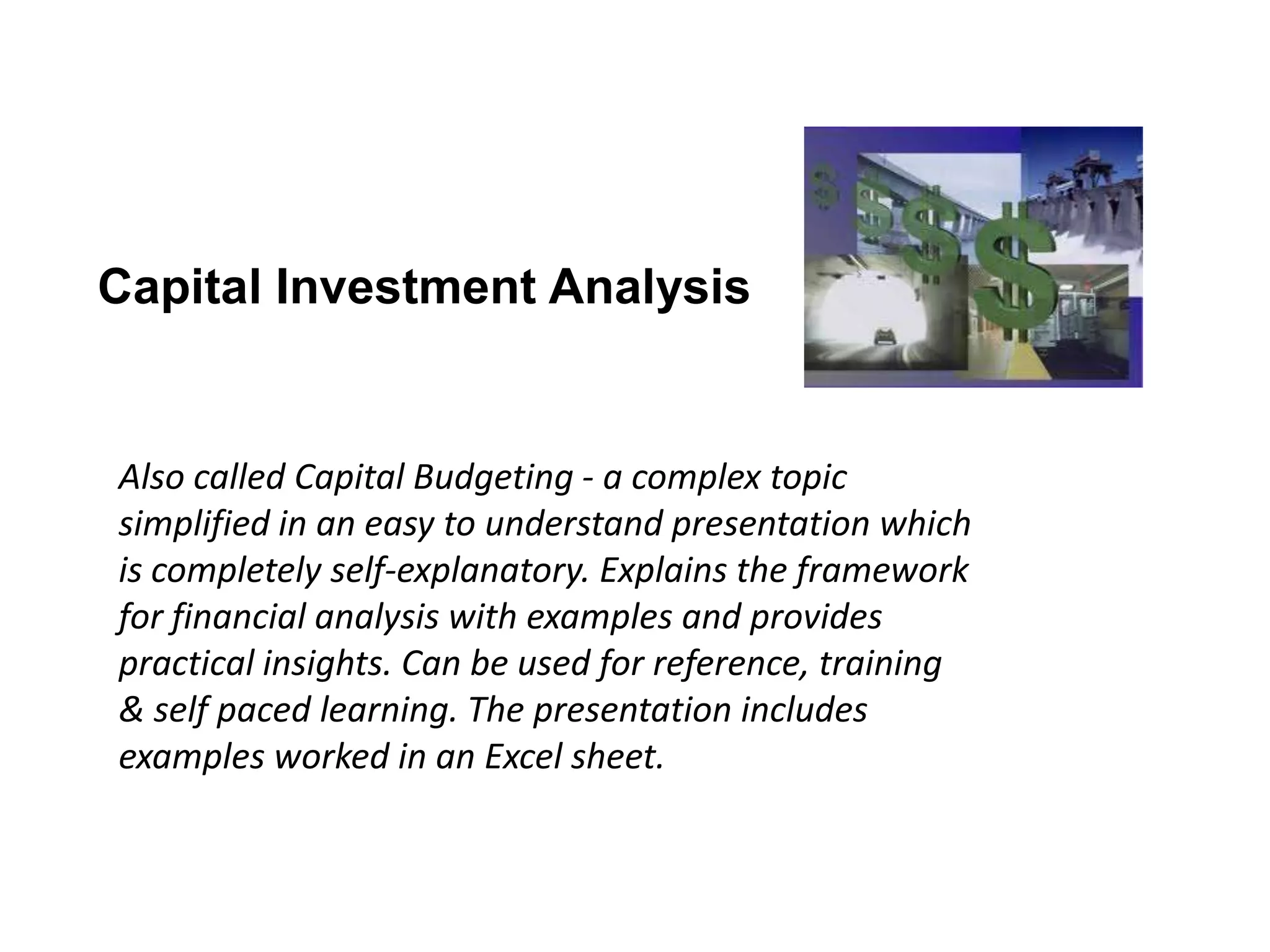 Capital Investment Analysis | PDF