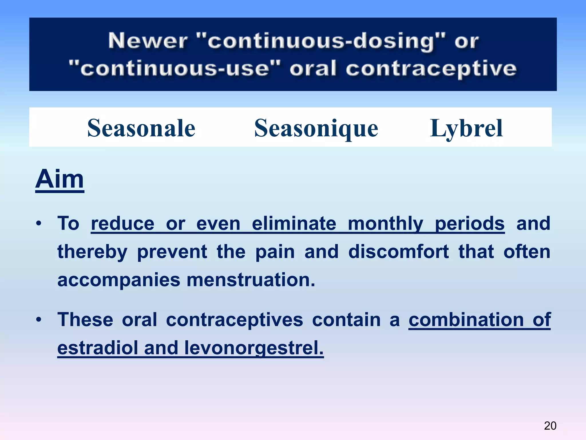 HORMONAL CONTRACEPTIVES | PPTX