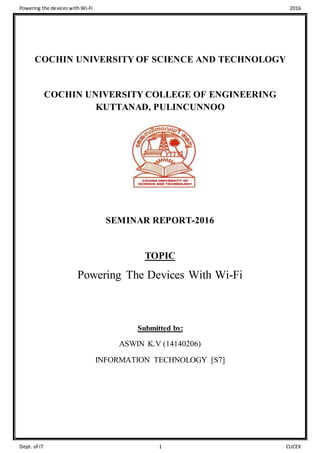 seminar report | DOCX