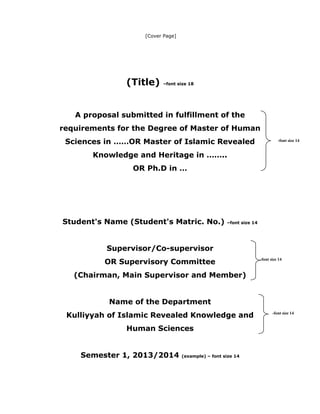 New2 thesis dissertation proposal template (english) | PDF