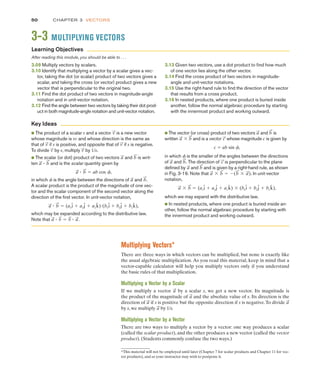 Fundamentals of Physics "VECTORS" | PDF