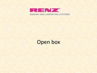 Repacking of Renz 360 in new style box | PPT
