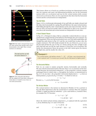 Fundamentals of Physics "MOTION IN TWO AND THREE DIMENSIONS" | PDF