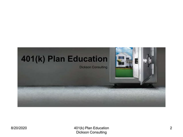 401k Education | PPT | Business Accounting & Finance | Business