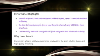 Top IPTV Service for Smartphones & Firestick in 2025: The Ultimate Guide to TEREATV | PDF