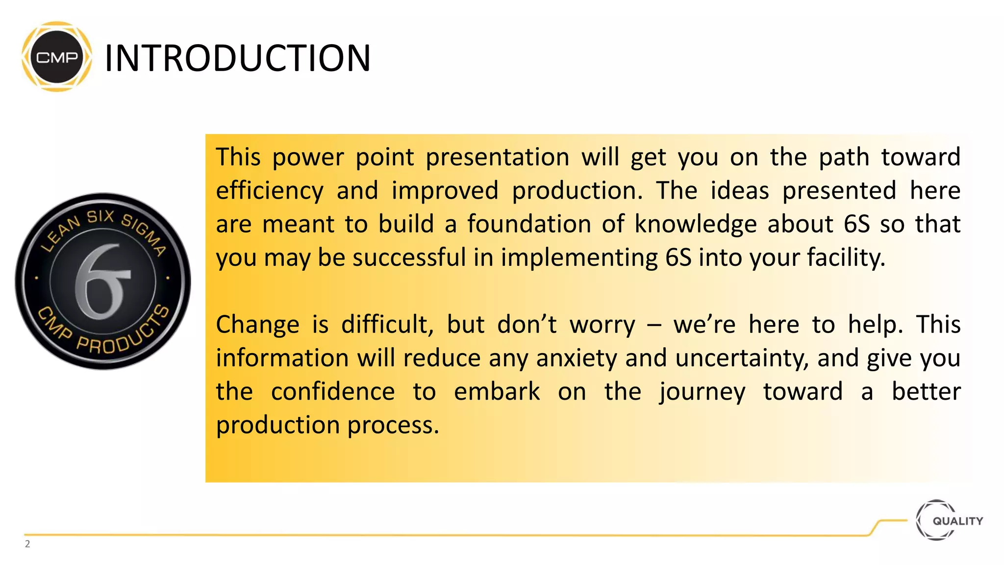 6S training presentation | PDF