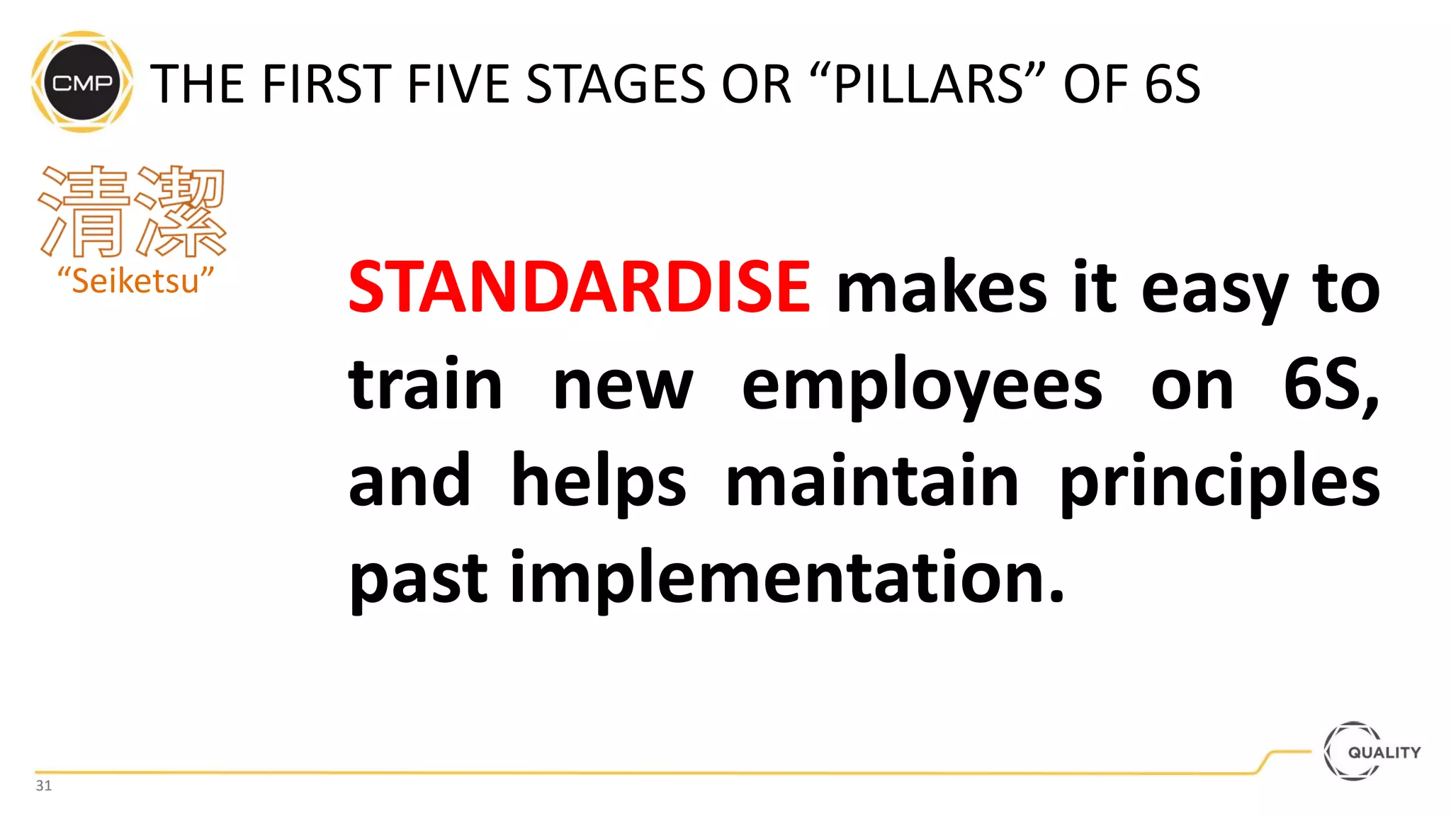 6S training presentation | PDF