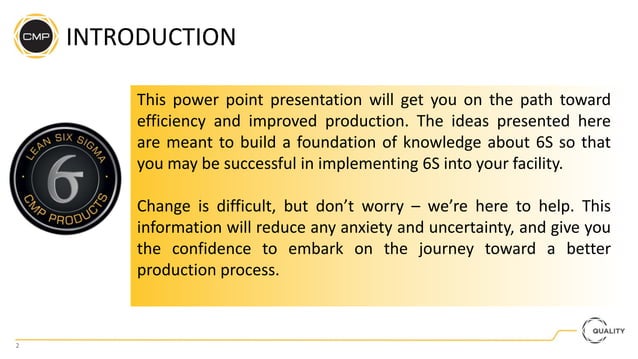 6S training presentation | PDF | Business | Business and Finance