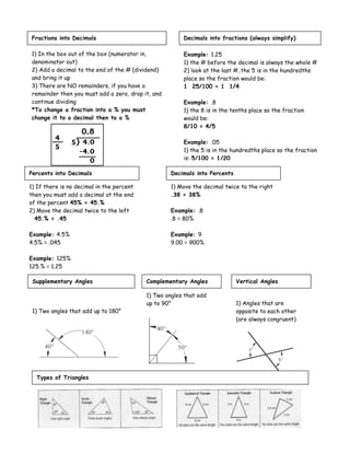 6th grade math notes | PDF