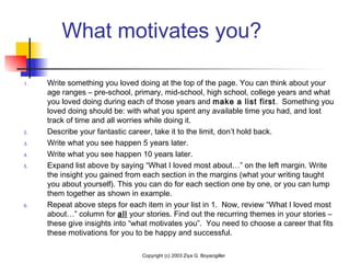 New 7 ex what motivates you | PPT
