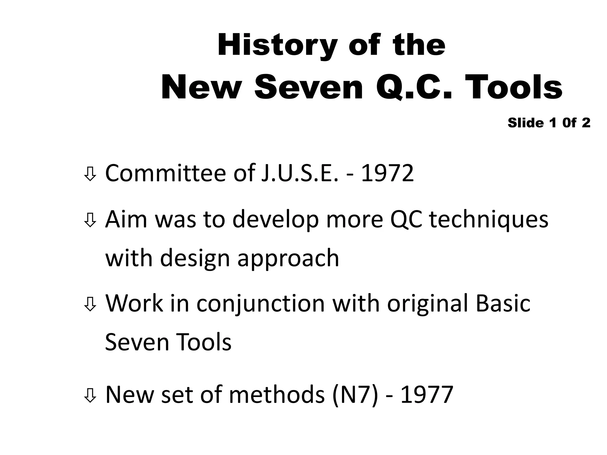 New 7 management tools | PPTX