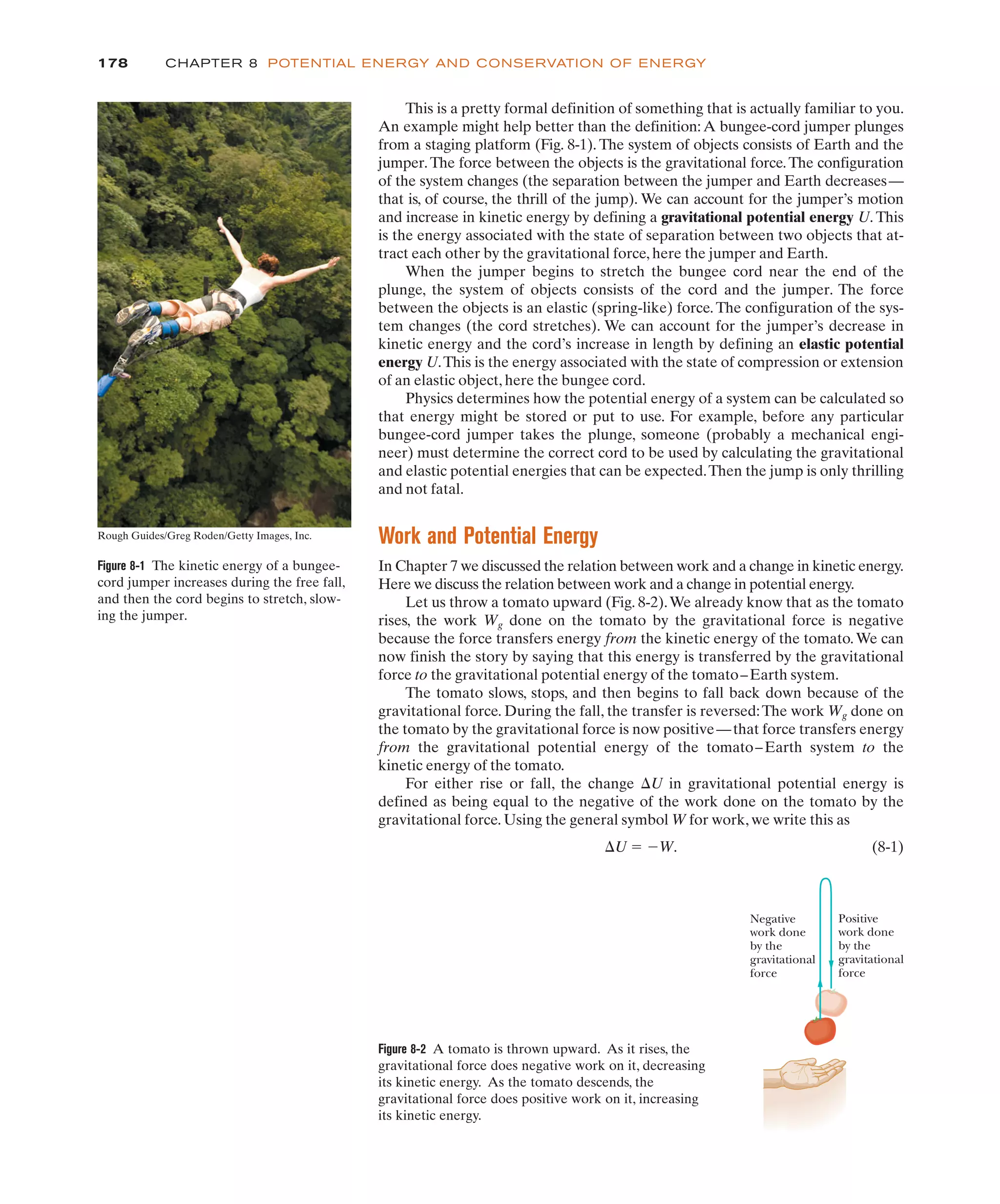 Fundamental of Physics "Potential Energy and Conservation of Energy" | PDF