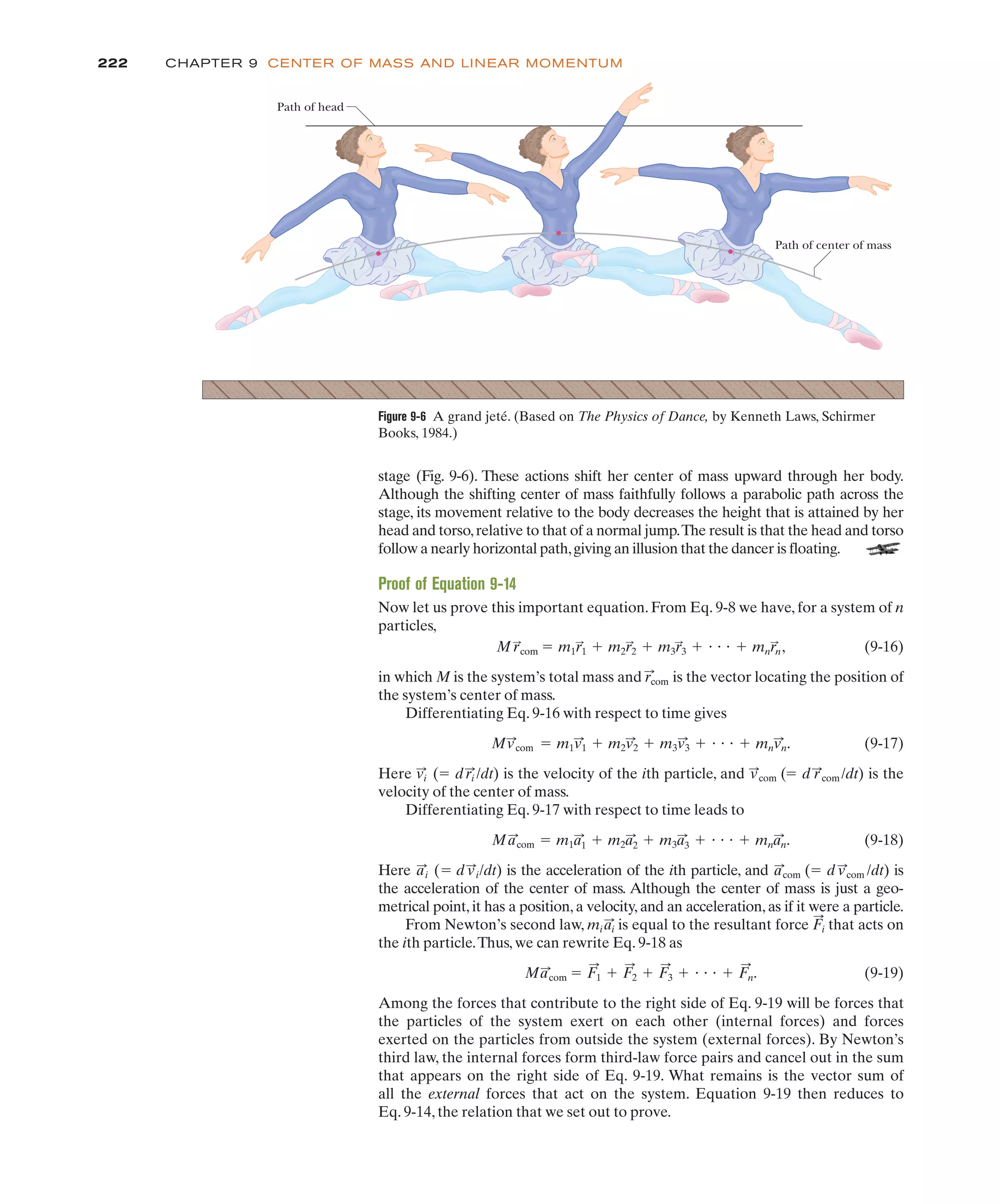 Fundamentasl of Physics "CENTER OF MASS AND LINEAR MOMENTUM" | PDF