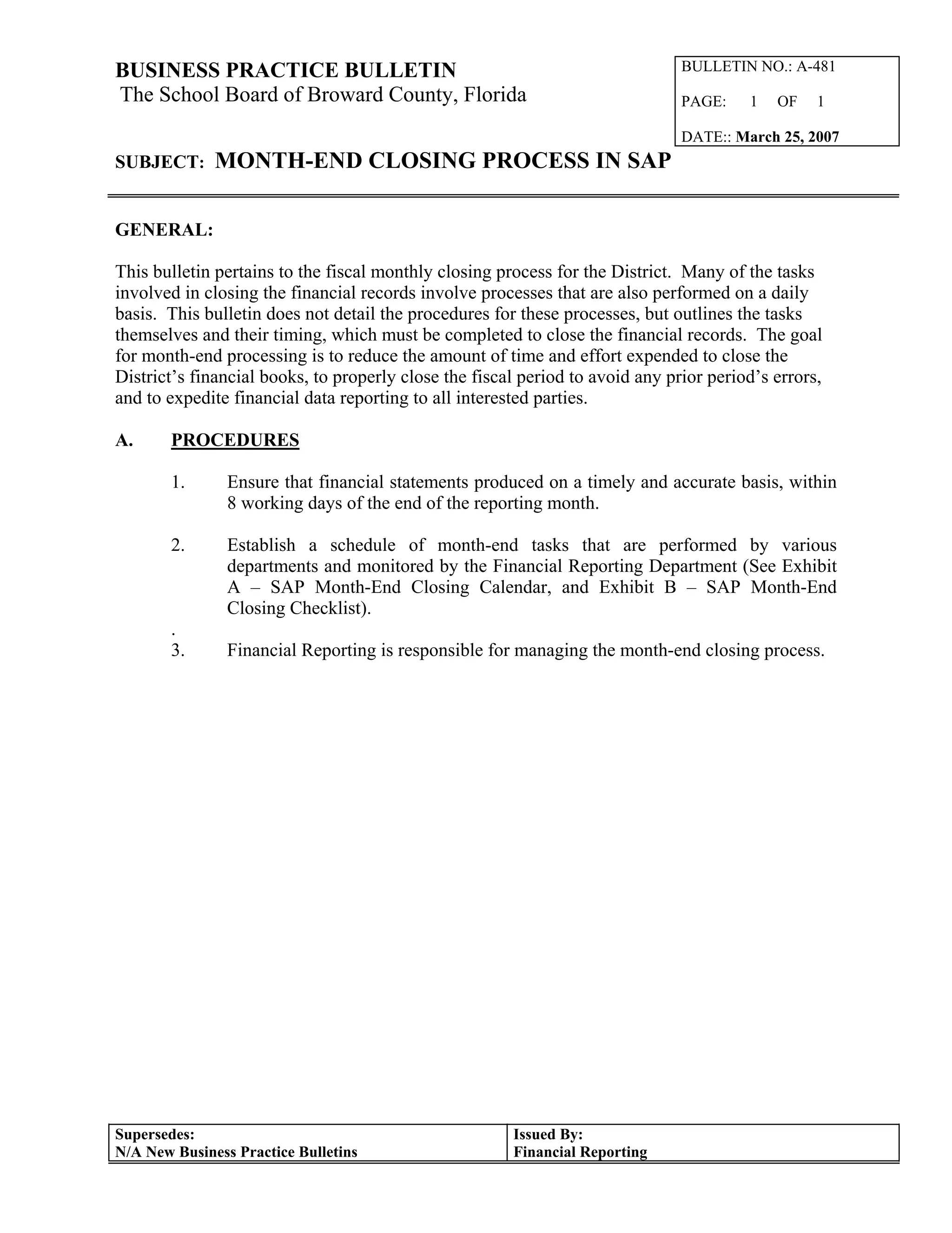 New a 481 month-end closing process in sap w-exh_final | PDF | Free ...