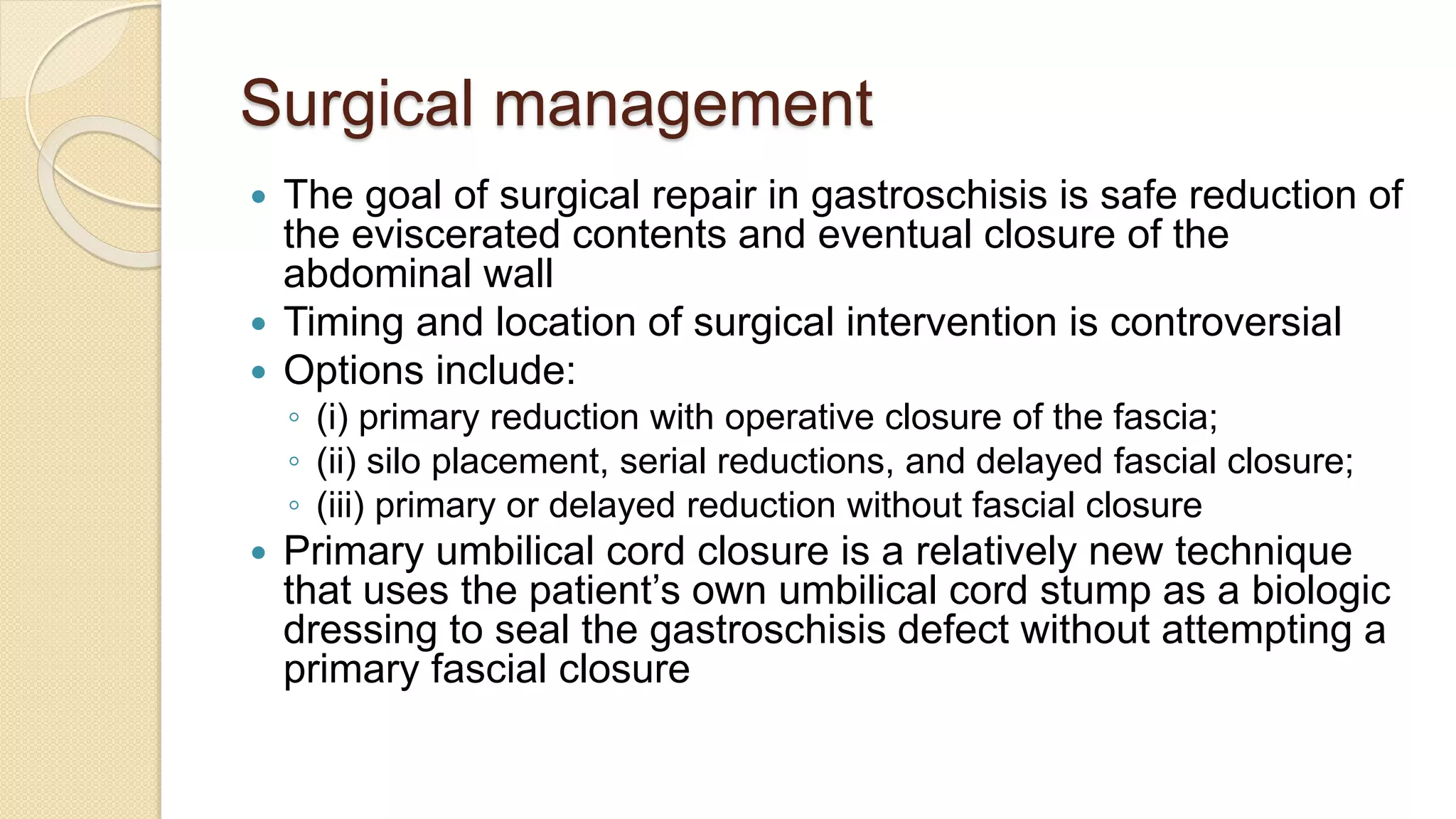 abdominal wall defect | PPTX