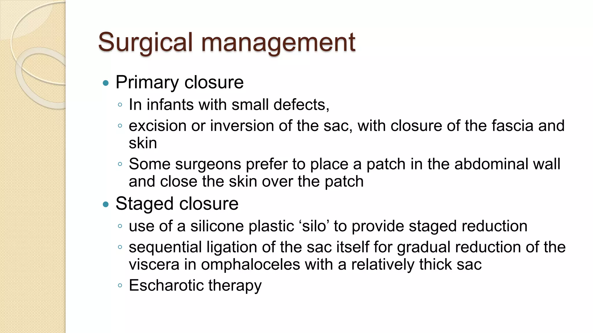 abdominal wall defect | PPTX