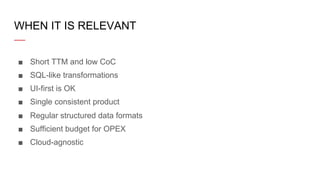 New accelerators in Big Data - Upsolver | PDF