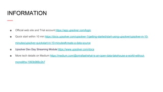 New accelerators in Big Data - Upsolver | PDF
