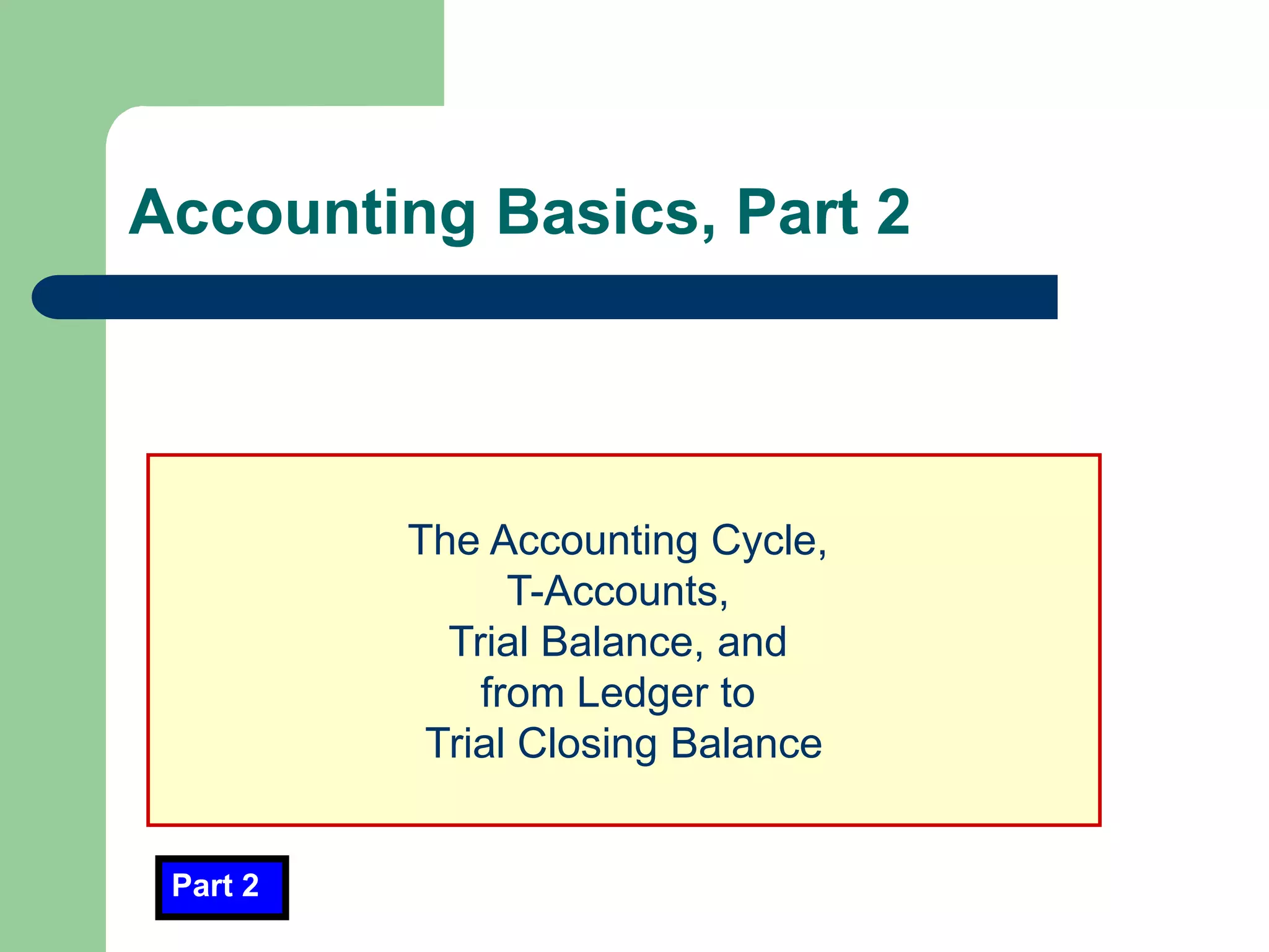New accountingbasicspart2 | PPT