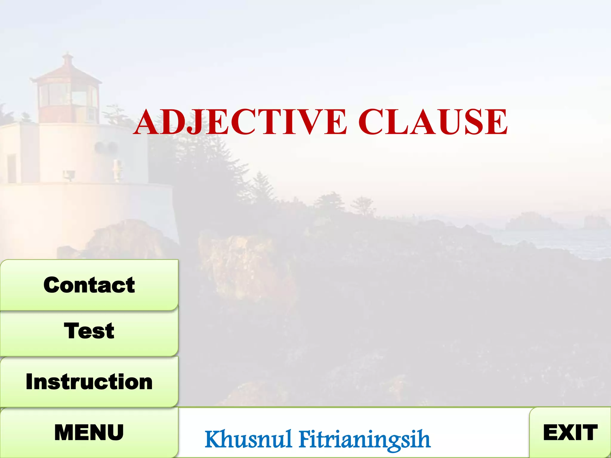 Adjective clause | PPSX