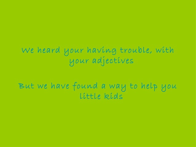 New adjectives | PPT