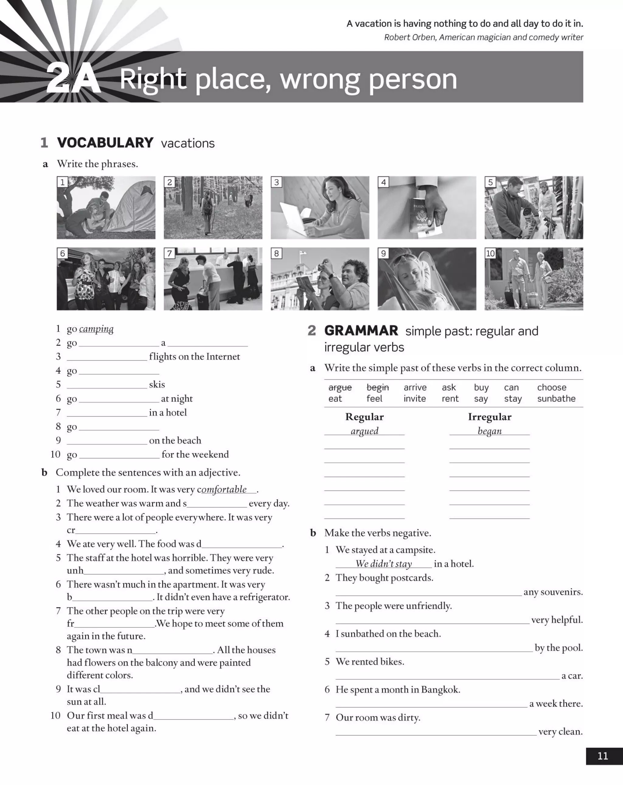 AMERICAN ENGLISH FILE 2 workbook | PDF