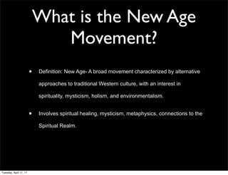 The New Age Movement and Culture | PDF