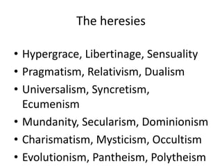 Heresies in the church | PPTX