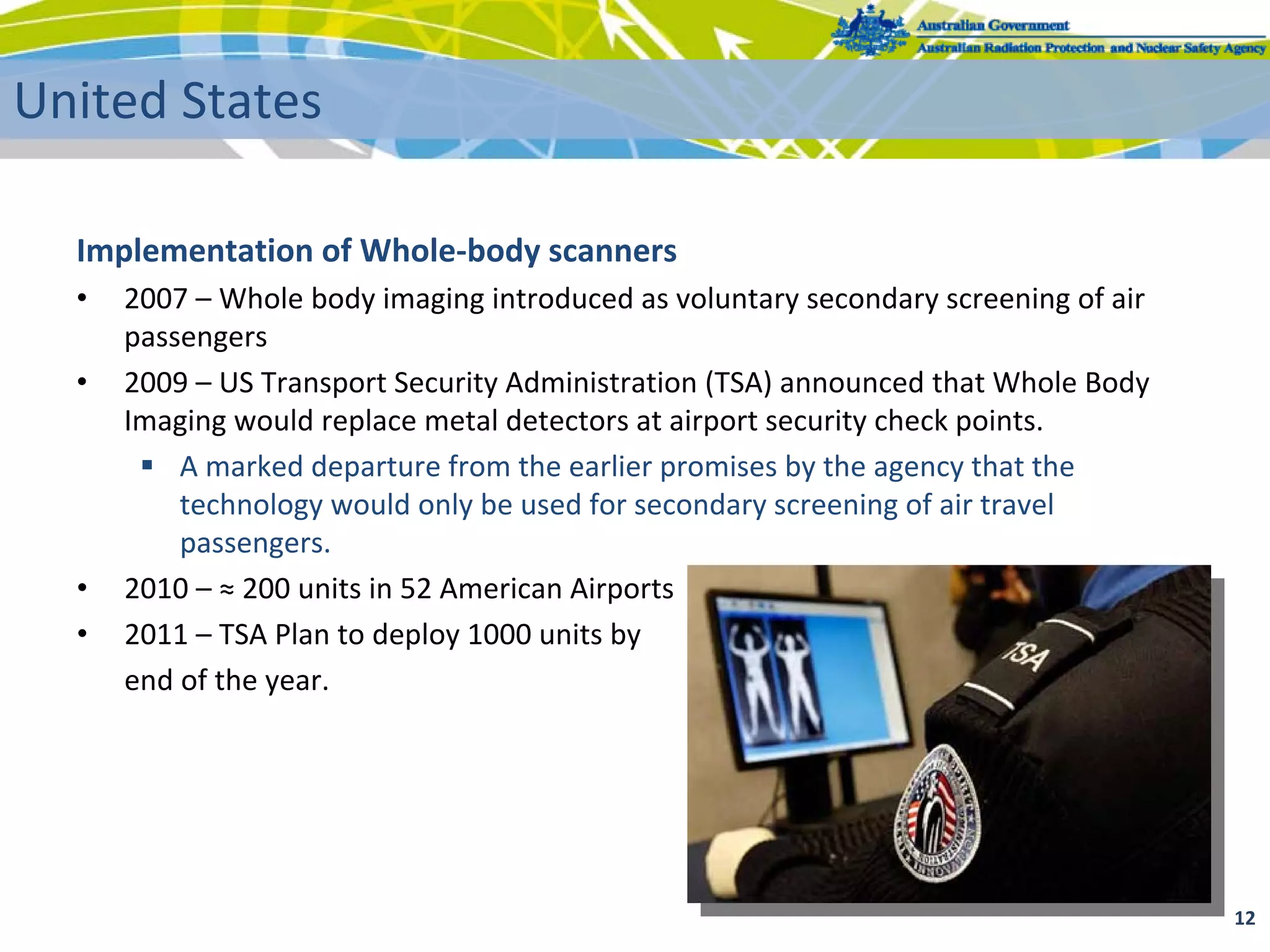 New airport passenger screening technologies tate | PDF | Australia and ...