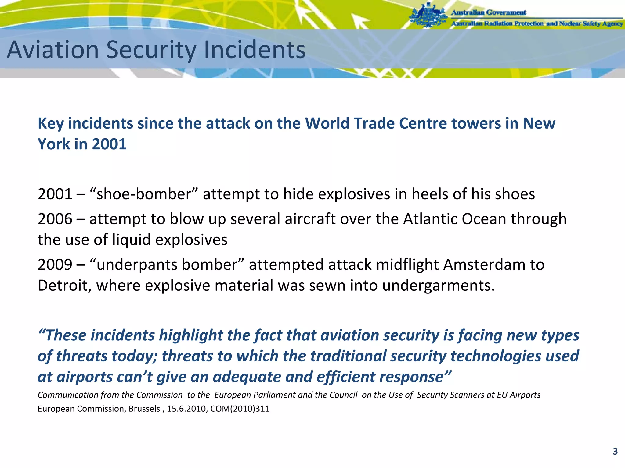 New airport passenger screening technologies tate | PDF | Australia and ...