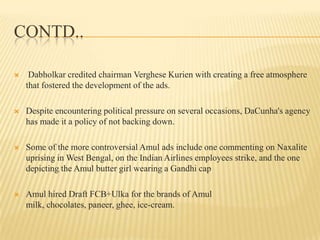 New amul the taste of india and a campaign | PPTX