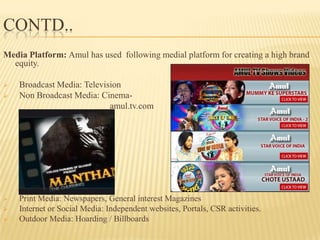 New amul the taste of india and a campaign | PPTX