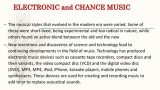 Grade 10 Music q1 New and electronic music | PPTX