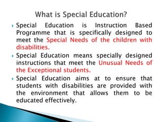 New and innovative strategies in special education | PPTX