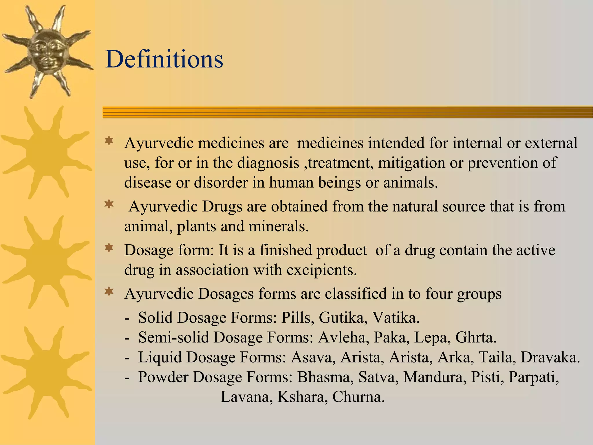 New and traditional ayurvedic dosage forms | PPT