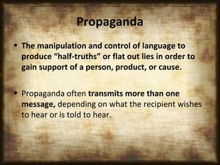 Animal Farm-Propaganda Persuasion and Advertising Techniques | PPT