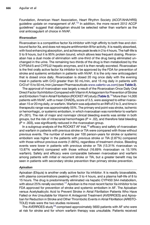 New anticoagulants (dabigatran, apixaban, rivaroxaban) for stroke ...
