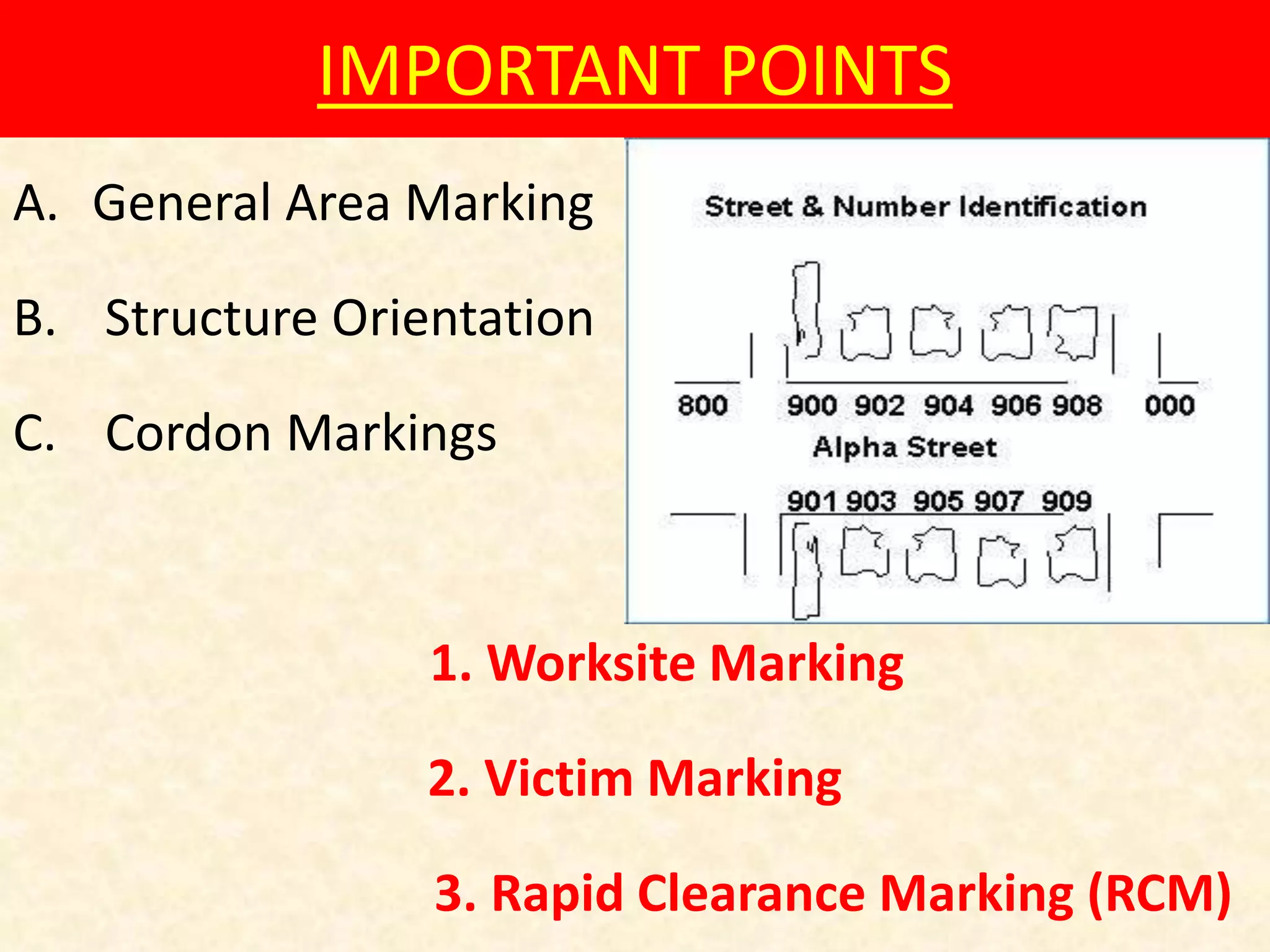 INSARAG MARKING | PPTX