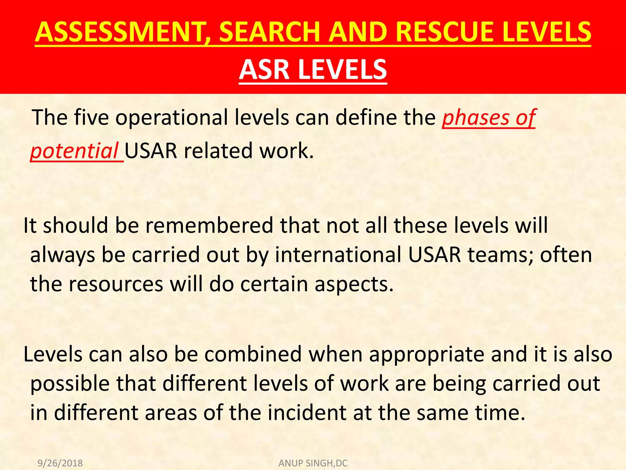INSARAG MARKING | PPTX