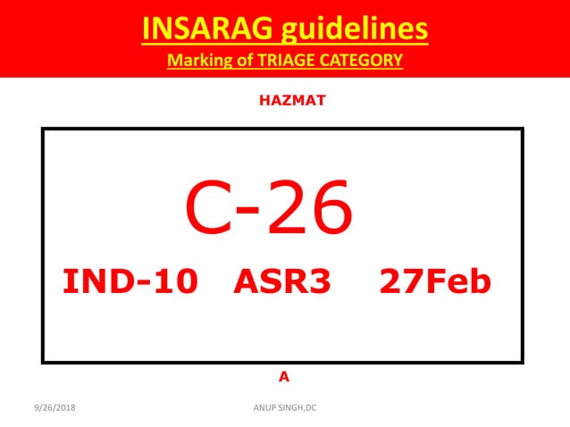 INSARAG MARKING | PPTX
