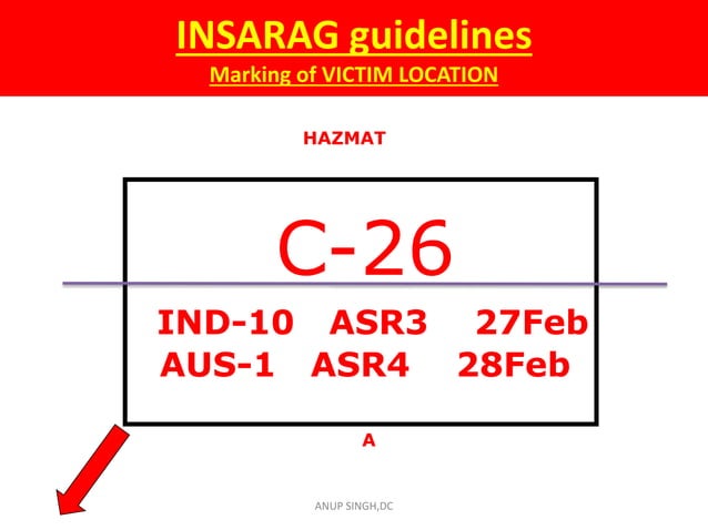 INSARAG MARKING | PPTX