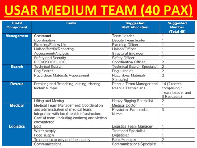 INSARAG MARKING | PPTX