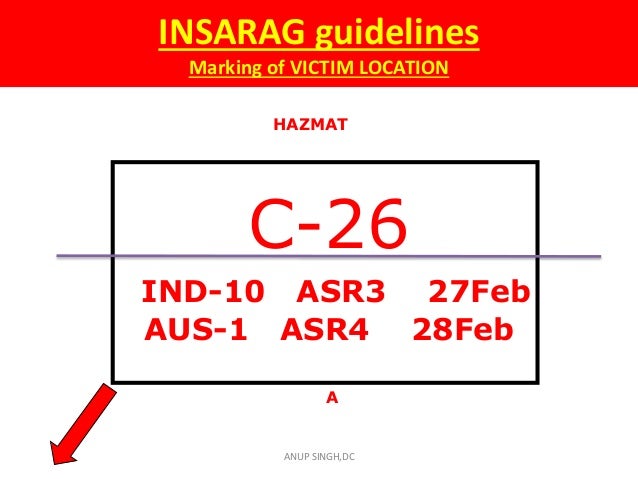 INSARAG MARKING