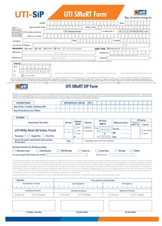 New Application Form of UTI - NIFTY NEXT 50 INDEX FUND (An open-ended ...