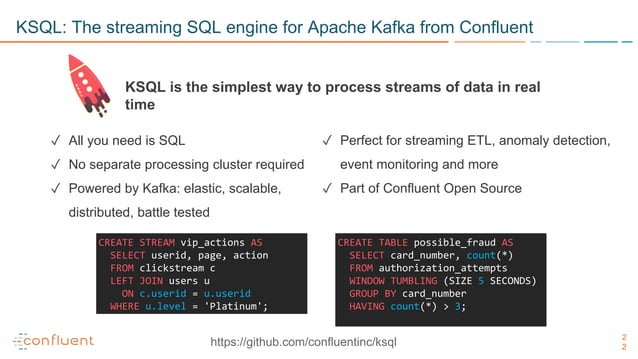 New Approaches For Fraud Detection On Apache Kafka And Ksql Ppt
